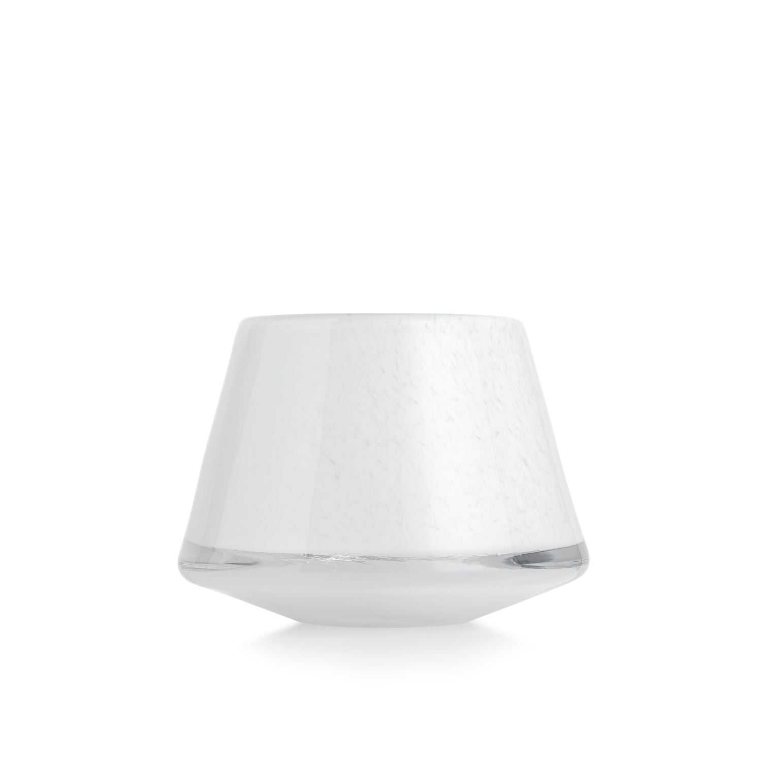 DUGG LYSLYKT 9 CM HVIT – Hadeland Glassverk