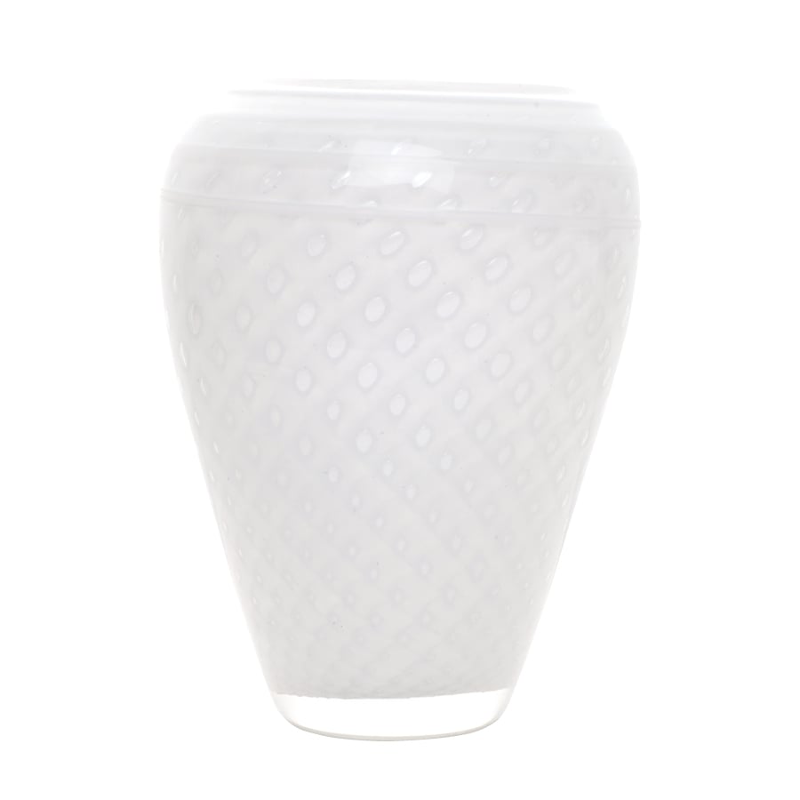 VASE HVIT 24,5 CM – Hadeland Glassverk