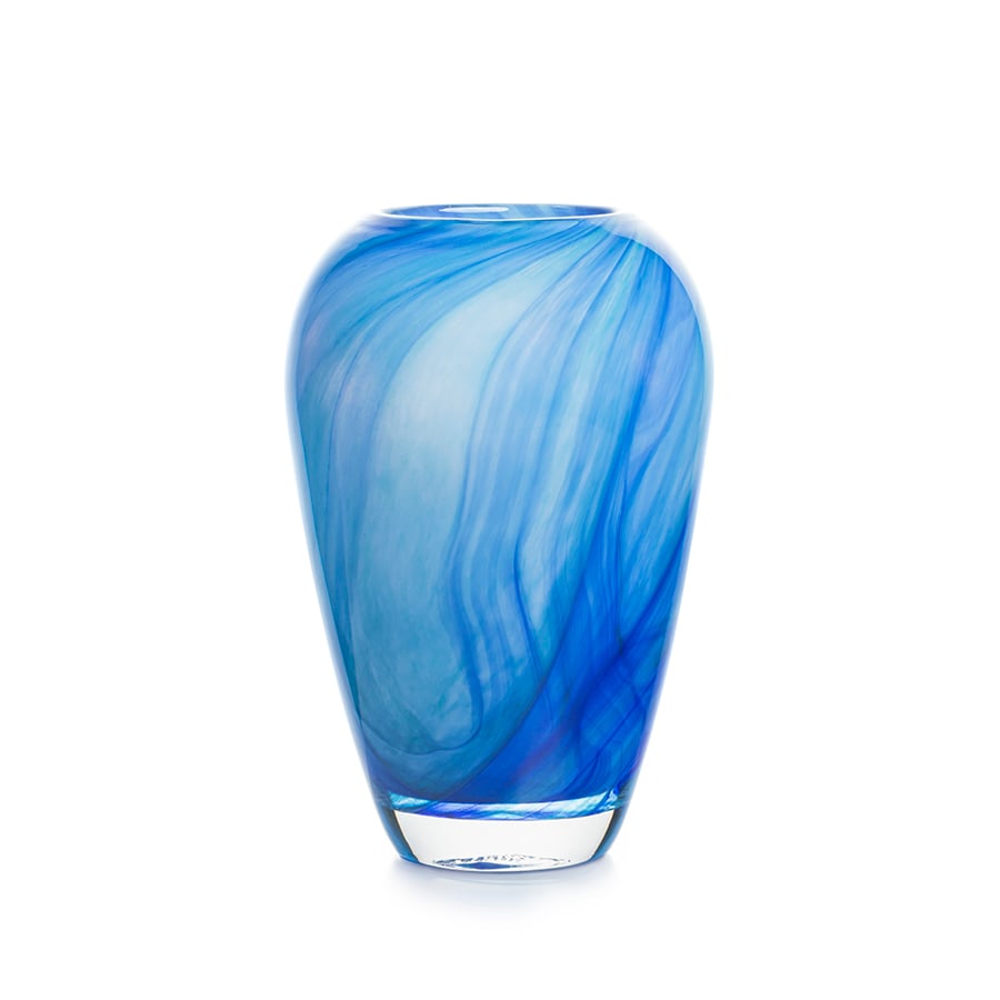 VASE BLÅ 24CM – Hadeland Glassverk
