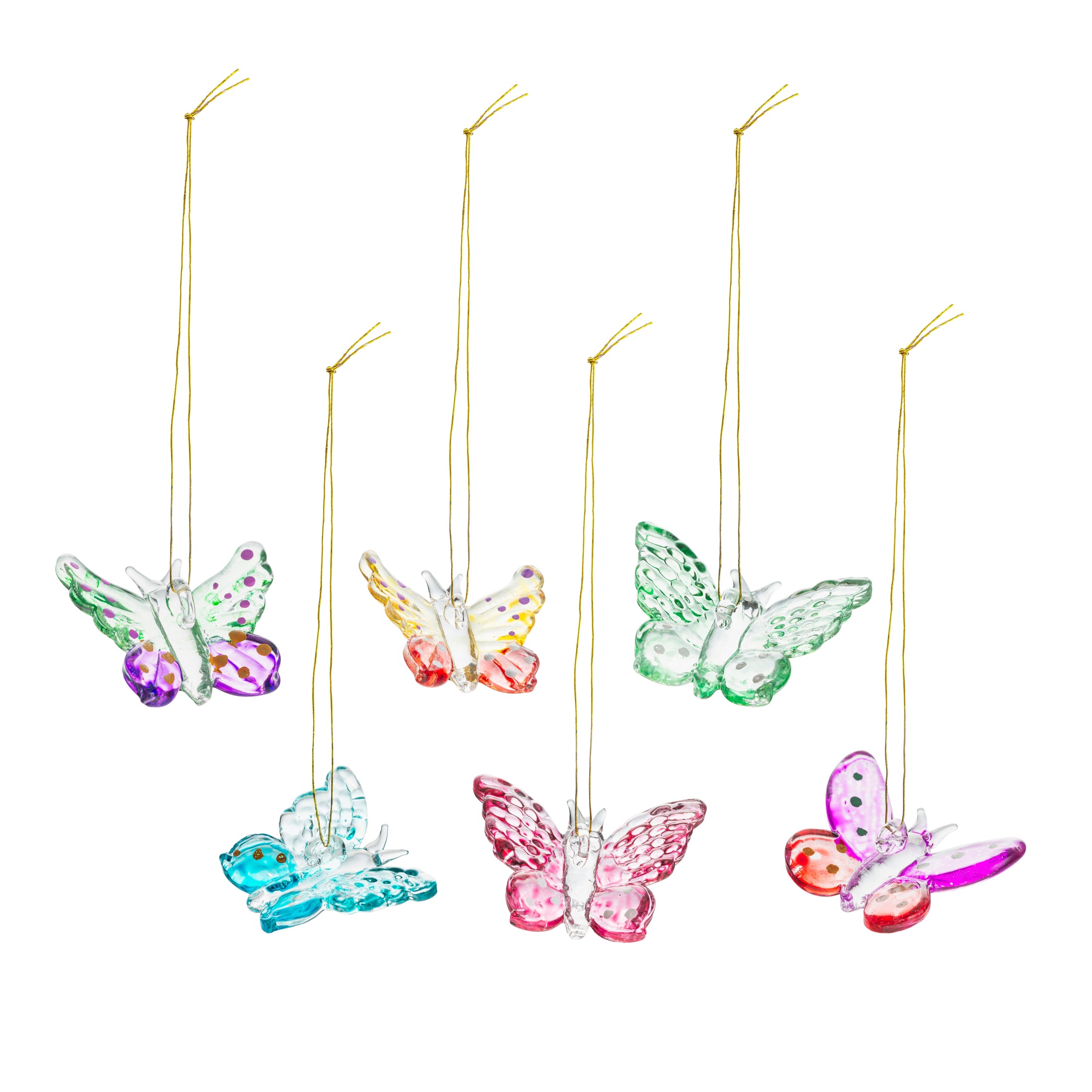 GLASSHENG SOMMERFUGL 6 PK – Hadeland Glassverk